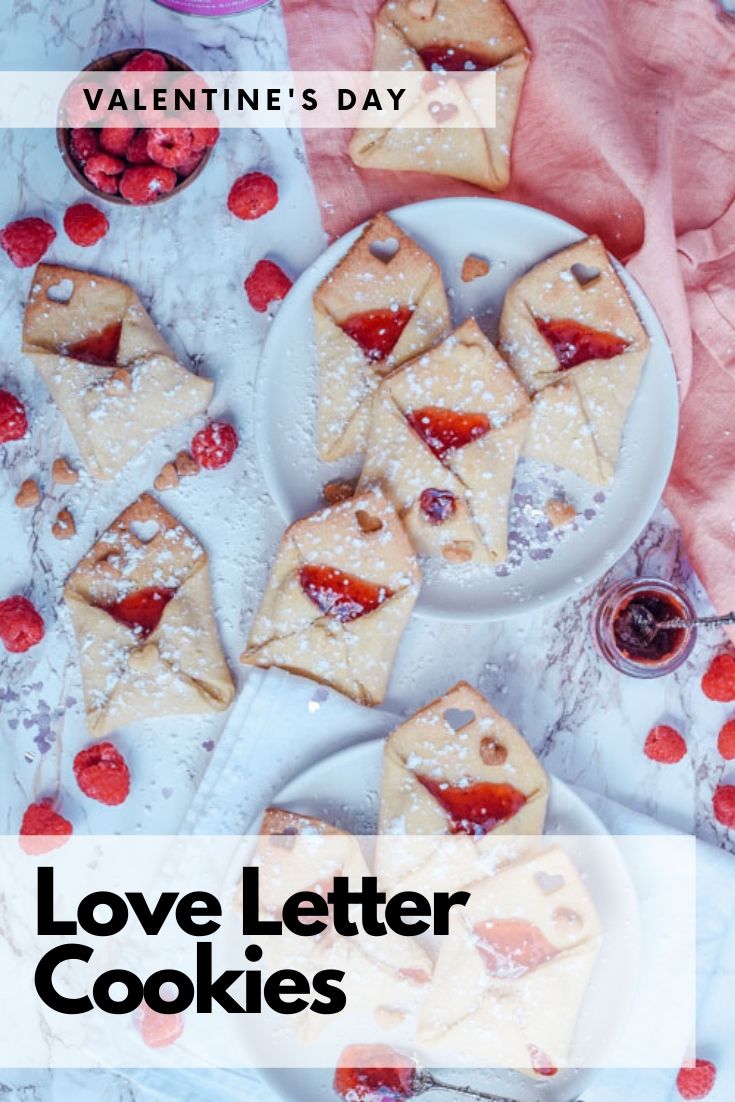 Valentine's day cookies - love letter recipe - carinaberry.com